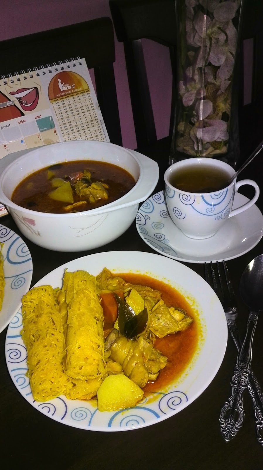 namakucella: RESIPI ROTI JALA KARI AYAM