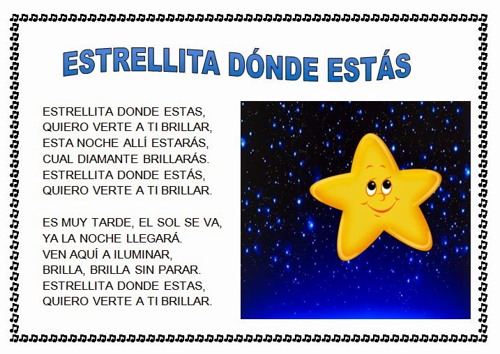 CANTORES INFANTILES: ESTRELLITA DONDE ESTÁS