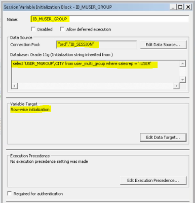 OBIEE: Row-wise initialization: Variables Extension