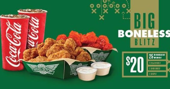 Wingstop Offers $20 Big Boneless Blitz Deal