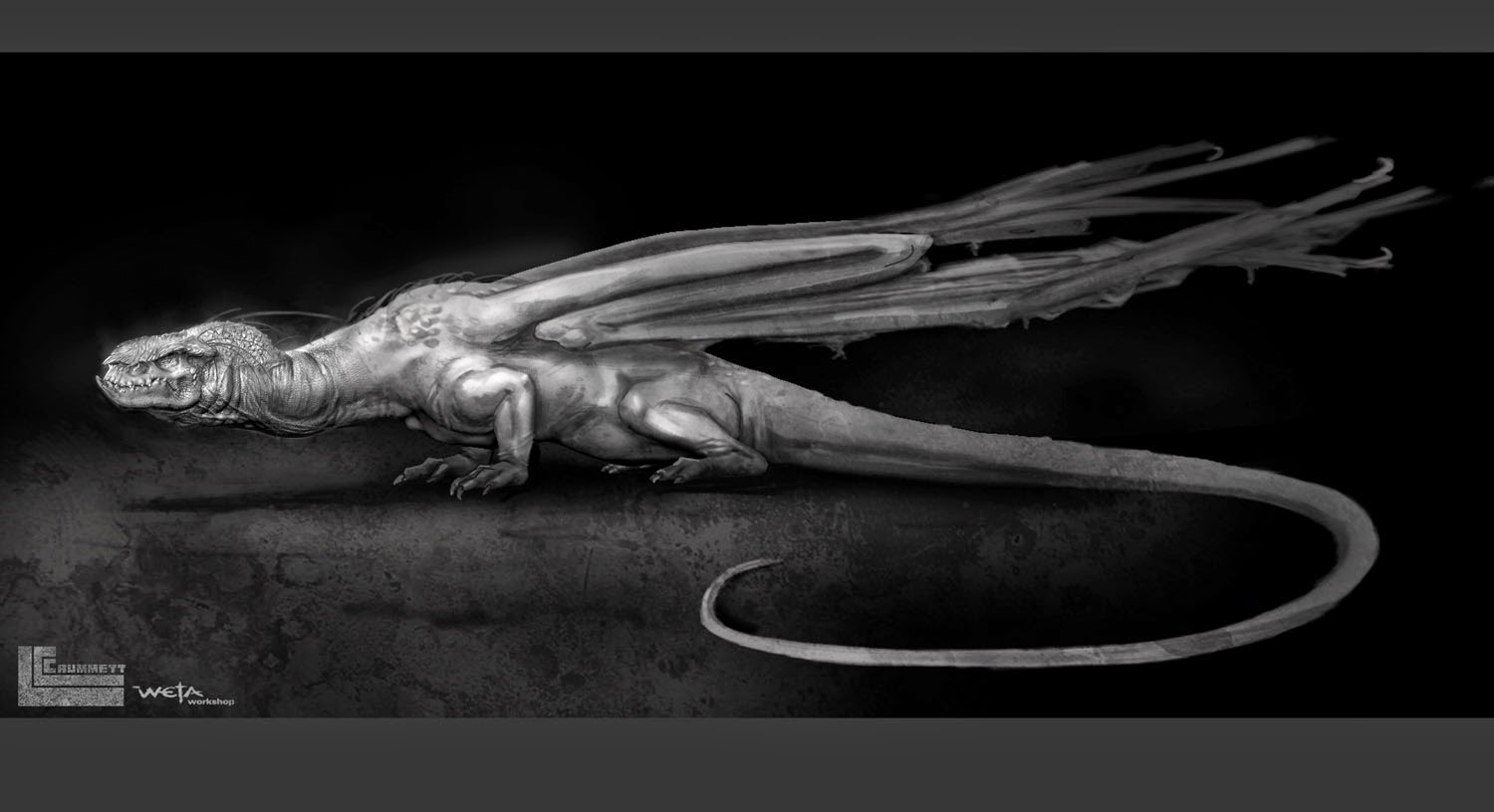 Character and Creature designs by Lindsey Crummett: Smaug Concept