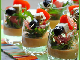 mini Verrines Méditérranéennes | les pieds sous la table