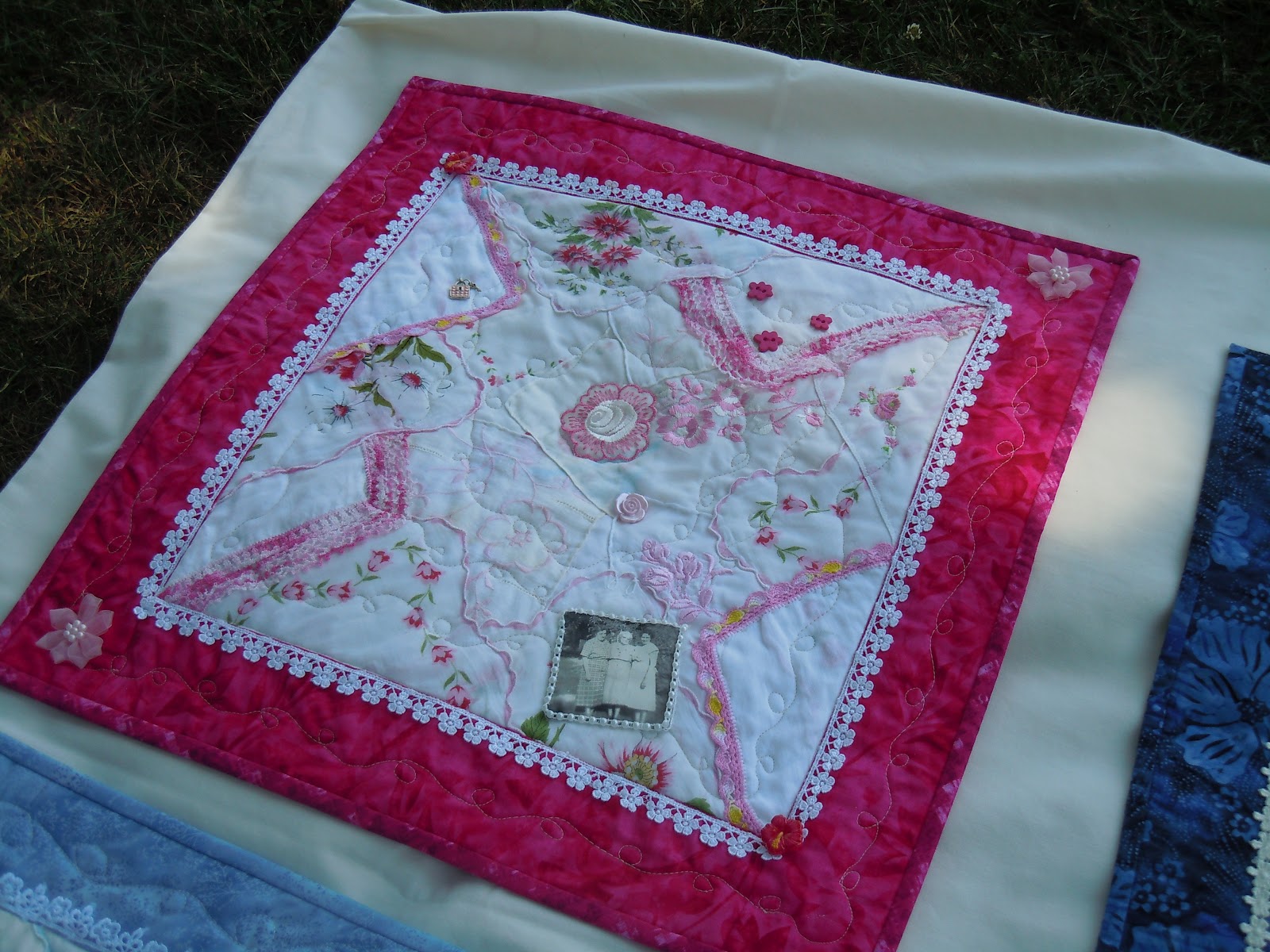 Aurora Blythe: Vintage Hankie Wall Quilts