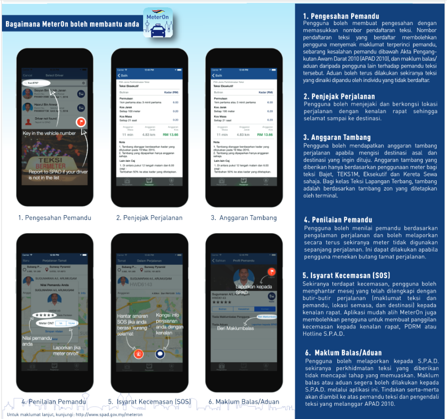 SPAD: 'METER ON' produk pengguna teksi terkini. ~ MaelPengerang