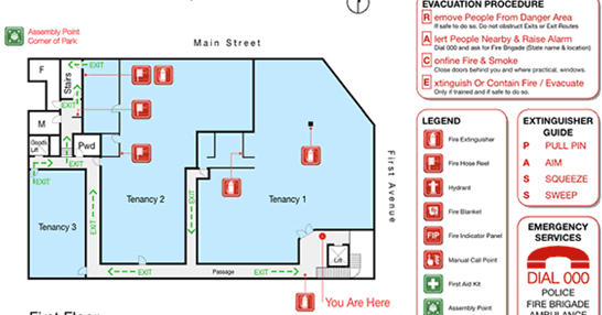 Fire Evacuation Plan: Evacuation Plan and Evacuation and Emergency ...
