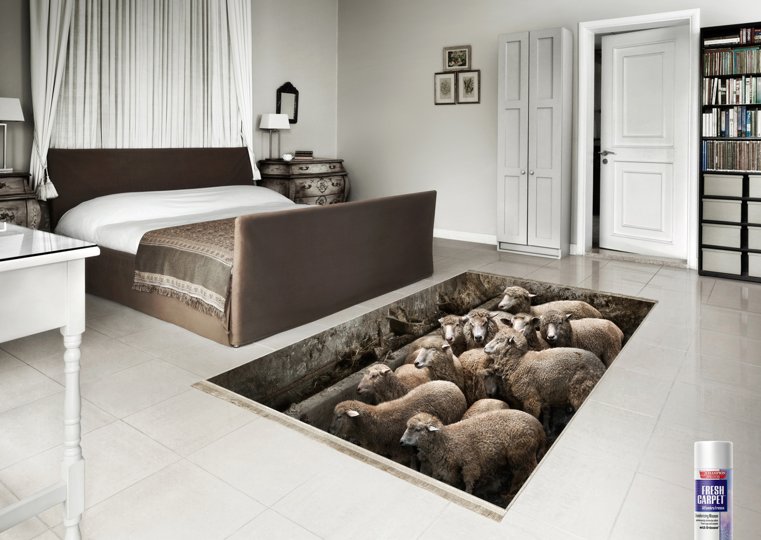 Creative Print Ads: Champion Sprayon Fresh Carpet Ads