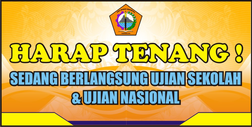 Download Spanduk Harap Tenang Sedang Ujian.cdr - KARYAKU