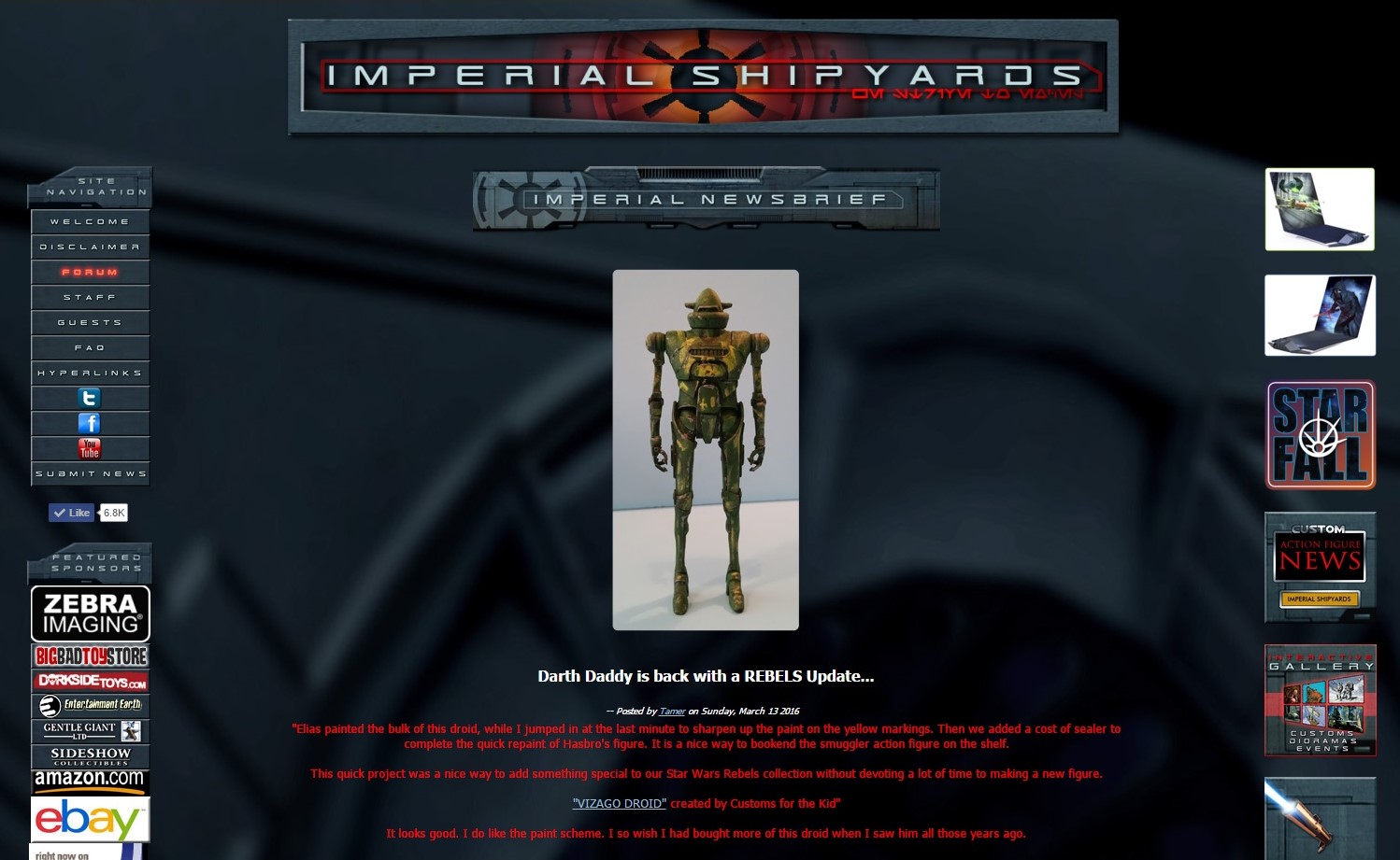 Customs for the Kid: "VIZAGO DROID" created by Customs for the Kid