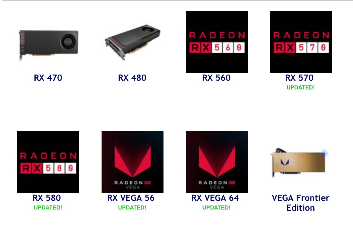 AMD Graphics Processing Units - Makes and Models - Cryptocurrency Mining Hardware