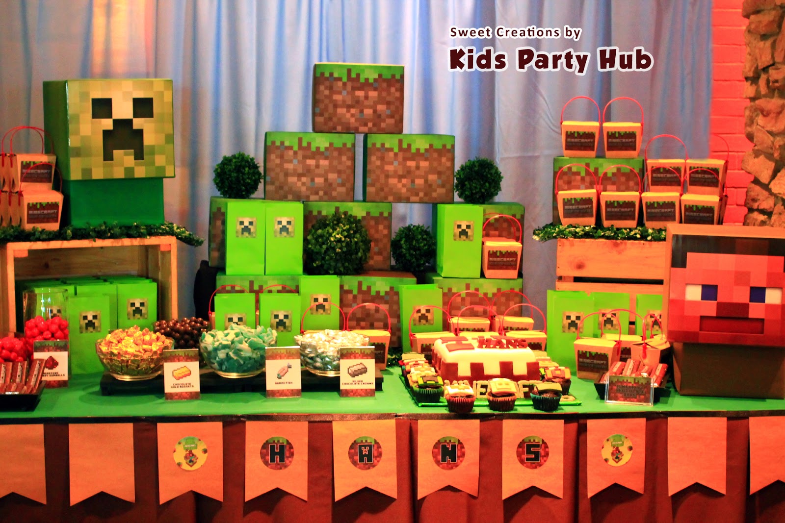 Kids Party Hub: Minecraft Party Candy Buffet
