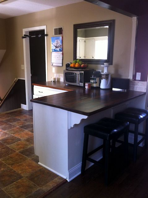 Life Sprinkled With Glitter: Our New Kitchen Bar (Home Renovation)