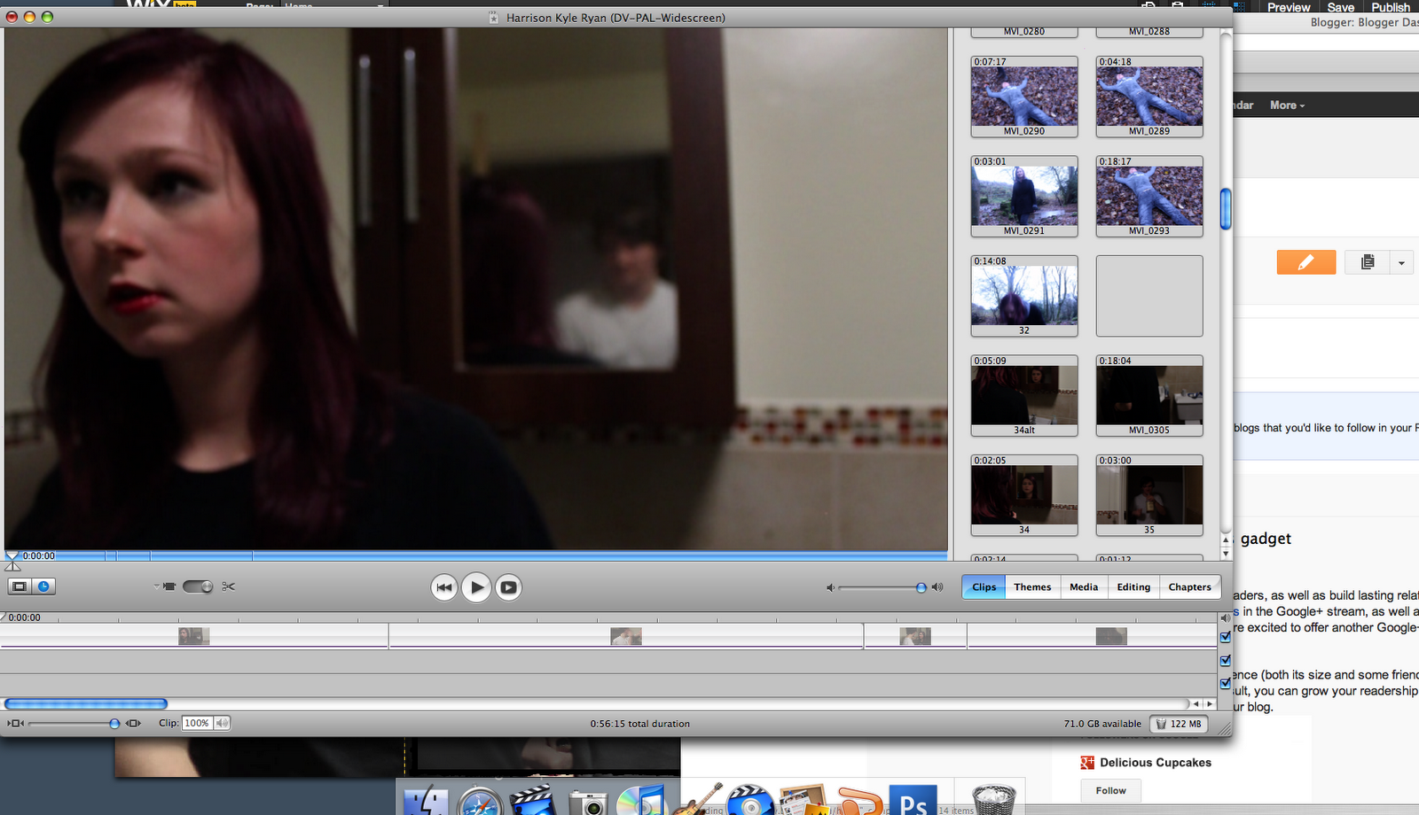 Advanced Portfolio: Editing progress