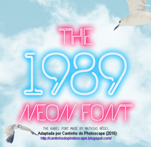 Cantinho do PhotoScape!: Taylor Swift 1989 Font