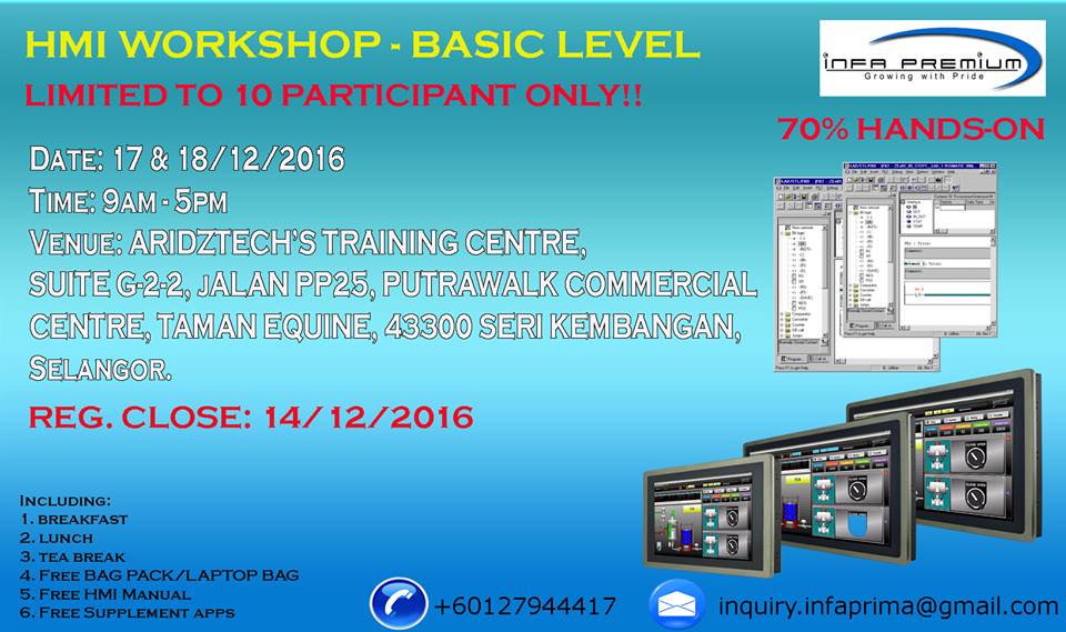 HMI TRAINING - BASIC LEVEL 2016 ~ Infa Industrial & Automation System