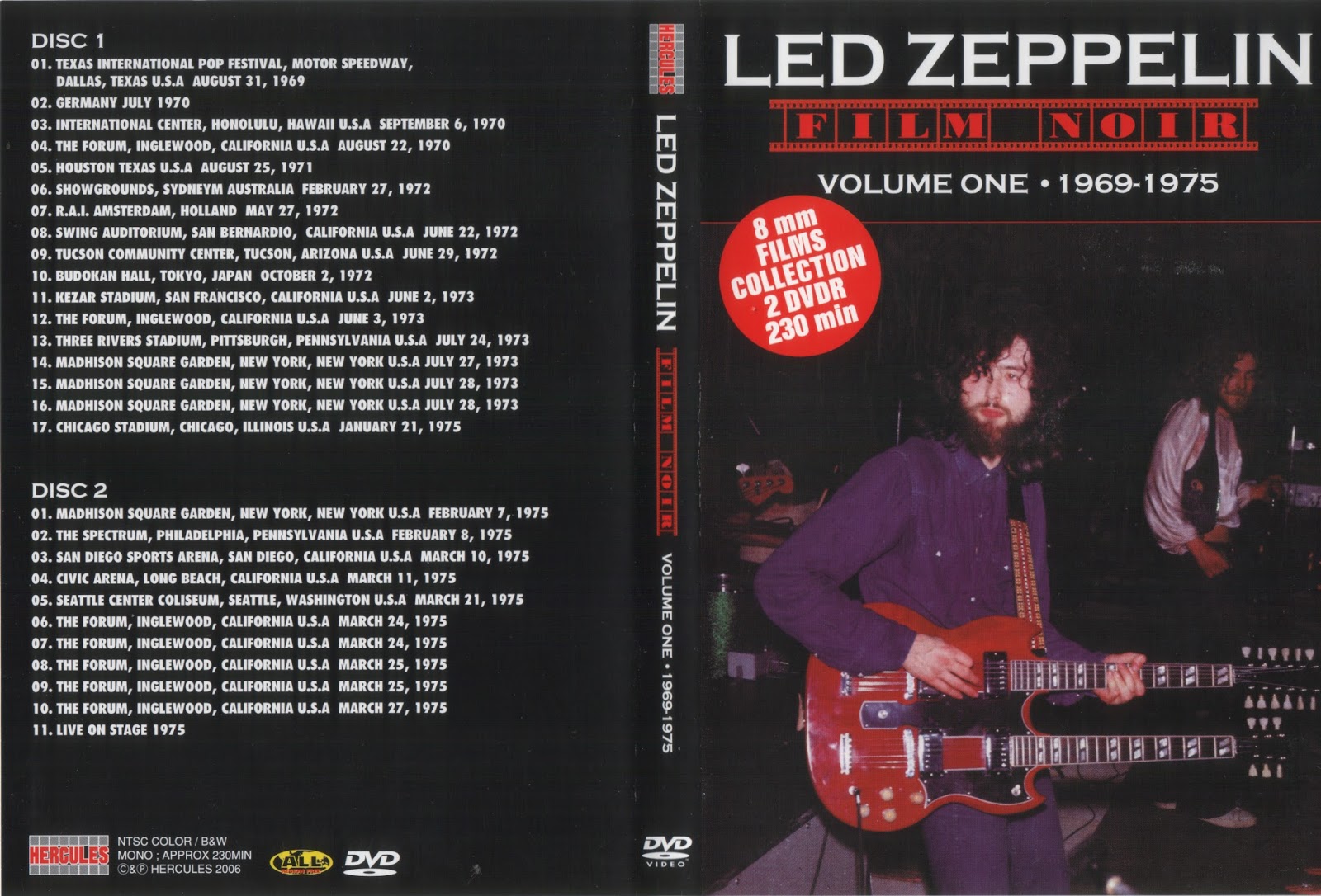 T.U.B.E.: Led Zeppelin - 1969-1975 - Film Noir Volume 1 (2xDVDfull pro ...