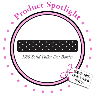 DeNami Design Blog: Product Spotlight- Solid Polka Dot Border