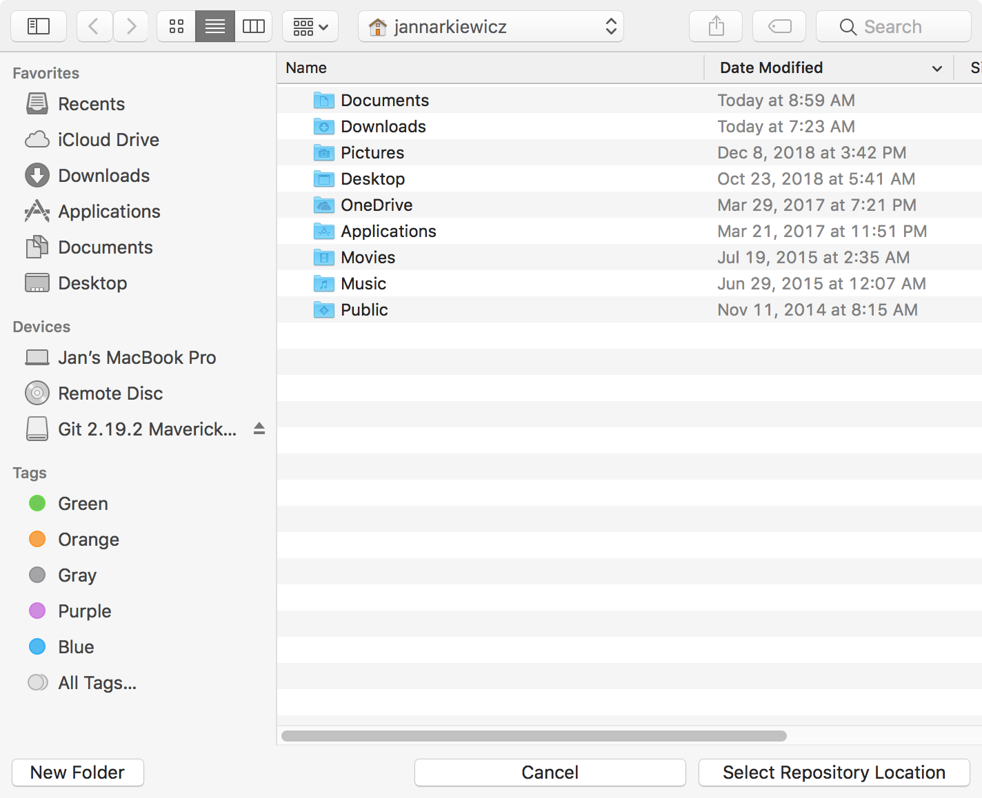 Jan David Narkiewicz (Developer): Git on OS/X in Visual Studio Code