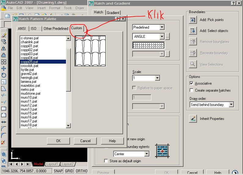 Cara menambahkan Hatch baru pada Autocad ~ Info Teknik Sipil