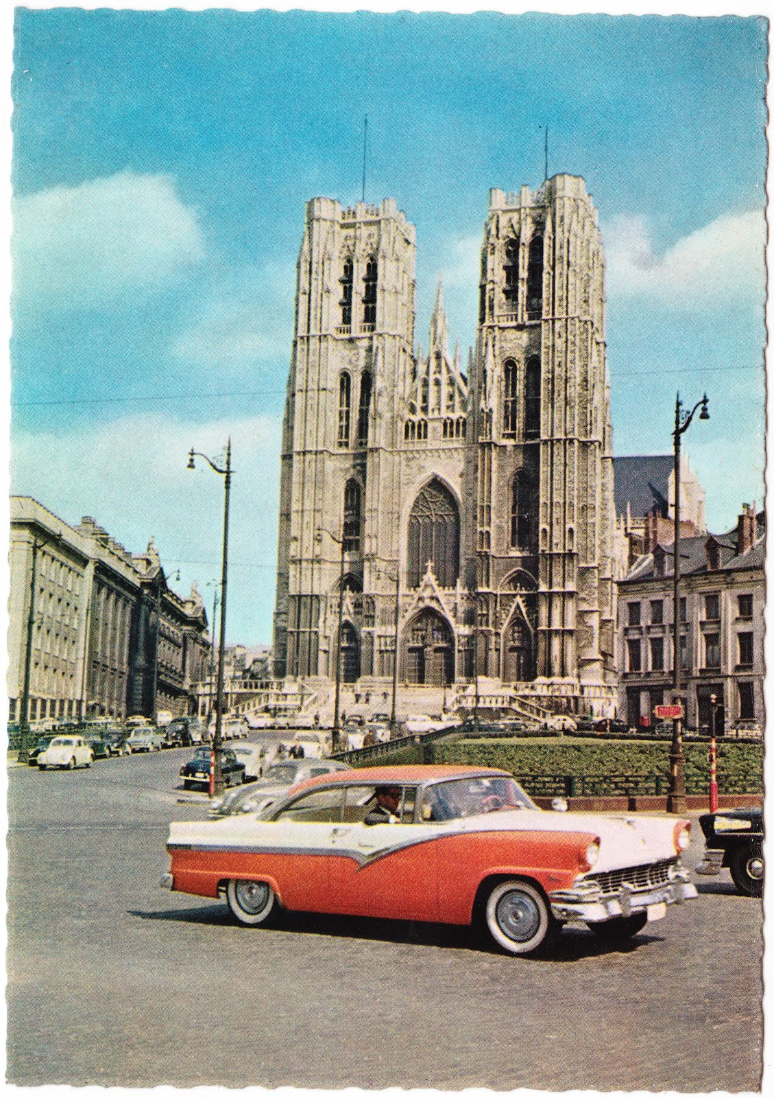 Papergreat: Saturday's postcards: Churches in Norway, Denmark and Belgium