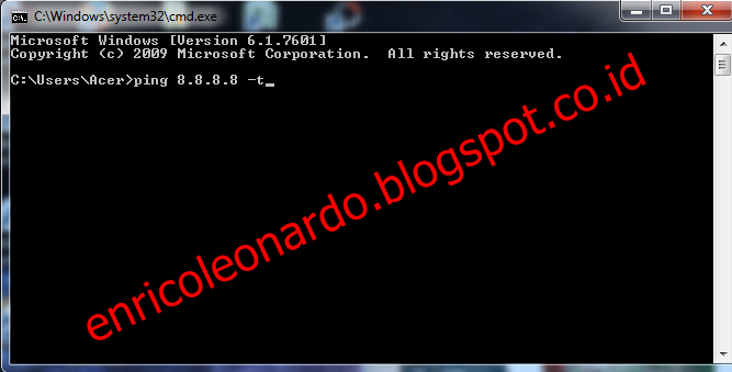 Cara Cek PING dan Fungsinya ~ None