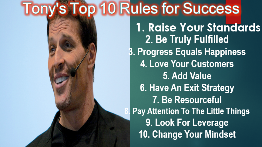 Tony Robbins's Top 10 Rules For Success (@TonyRobbins) || motivational ...