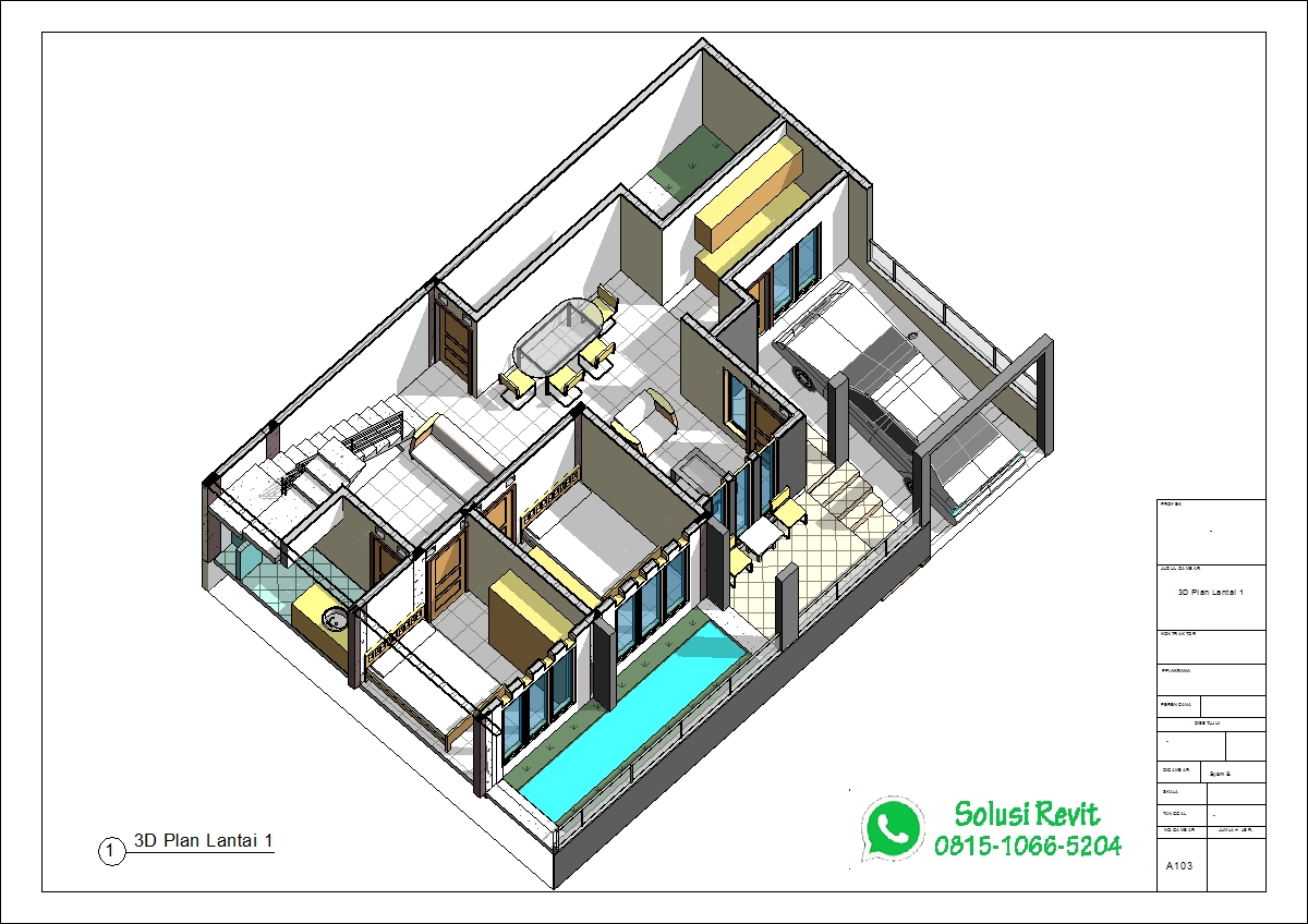 Belajar Revit - Contoh Desain Rumah Menggunakan Revit - 1 ~ Kursus ...