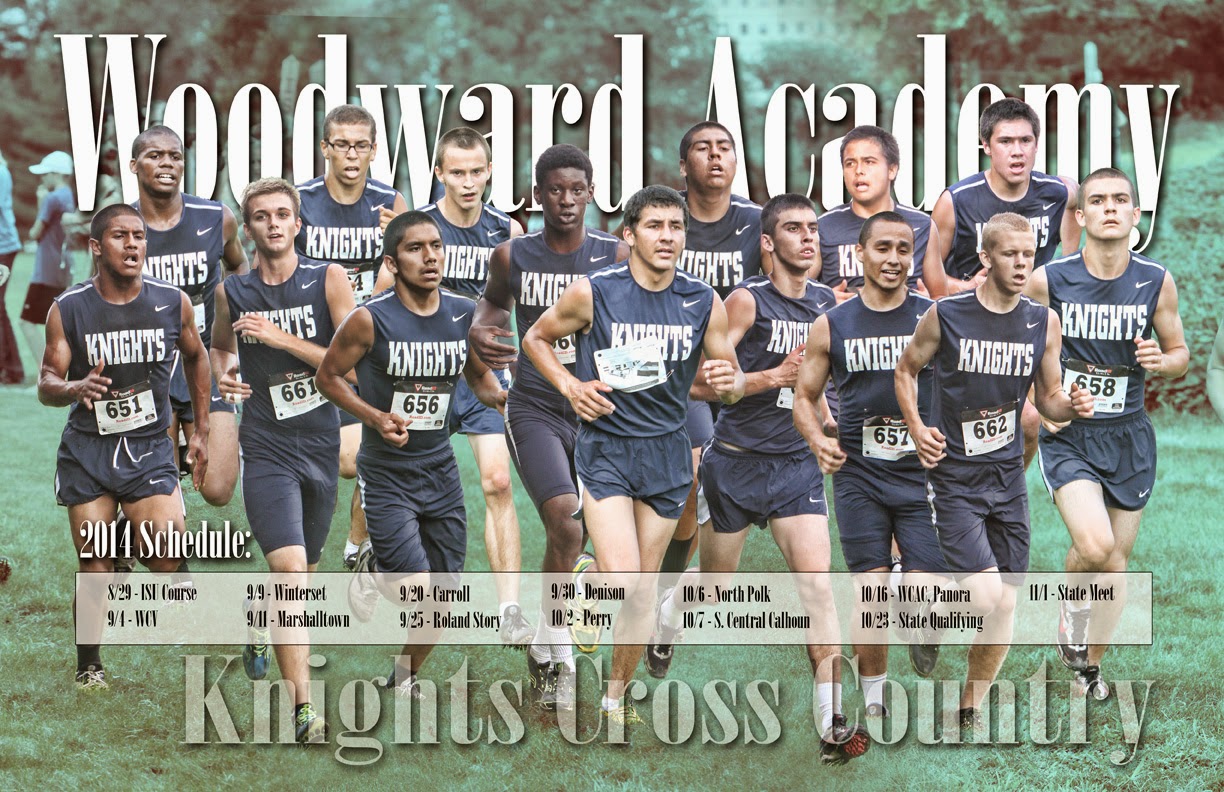 Woodward Academy Knights: Cross Country Poster 2014