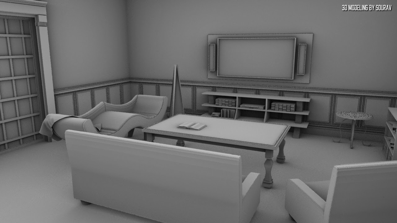 3D Works: Interior Modeling in Maya