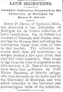 Journey to the Past: Latin Inscriptions Collection Donated to ...