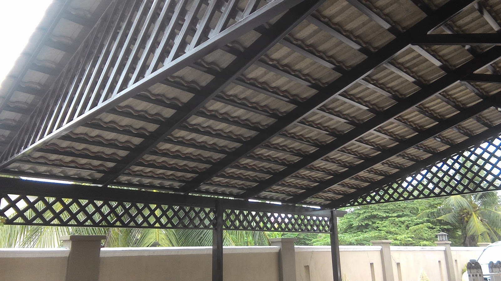 AWNING PAGOLA DAN GRILL : KLANG- MEMASANG SET AWNING PAGOLA GENTING