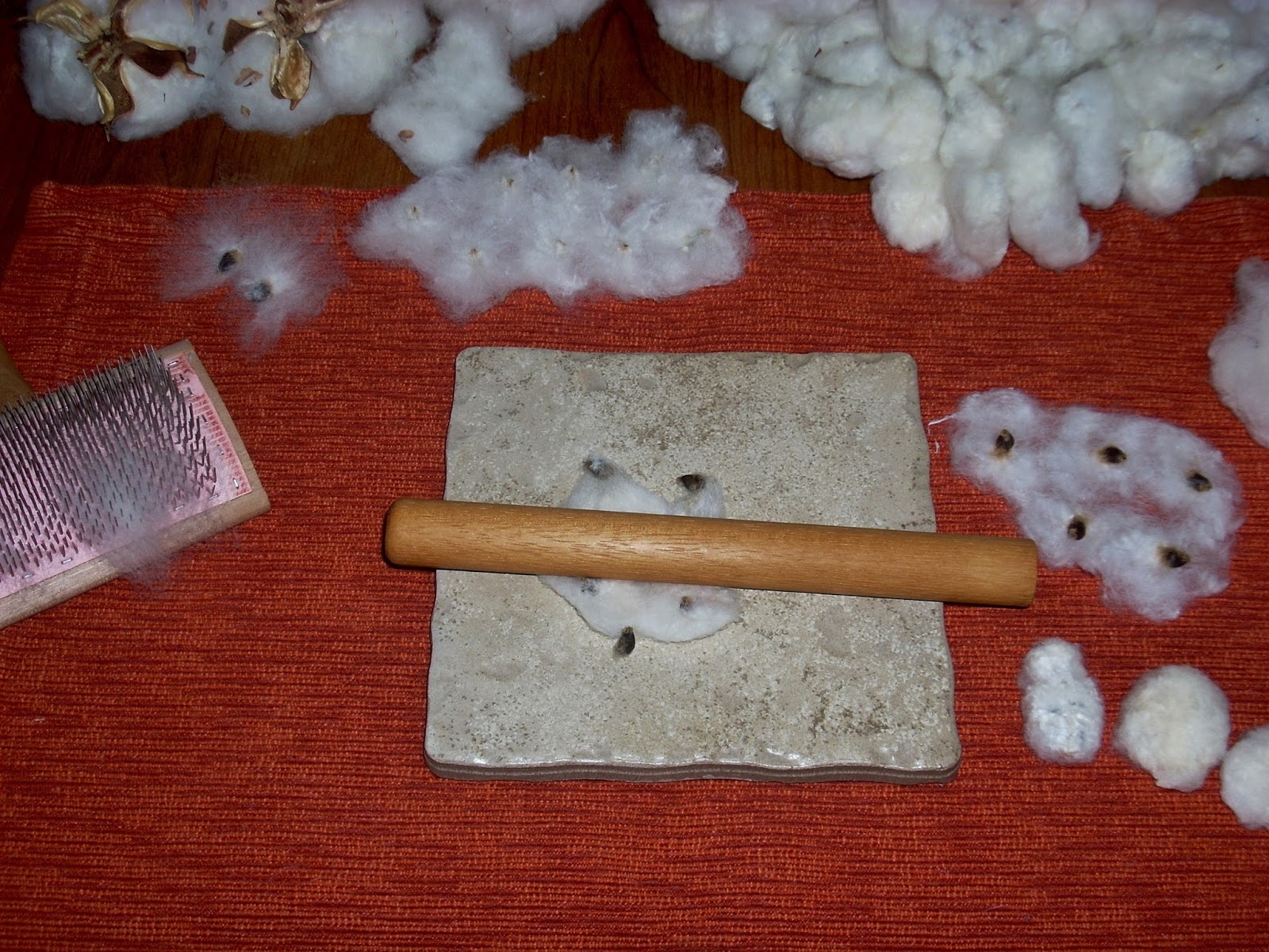 HeartSong Studio: Ginning Cotton by Hand