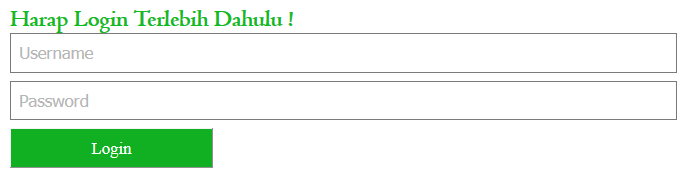 Membuat Halaman Login sederhana