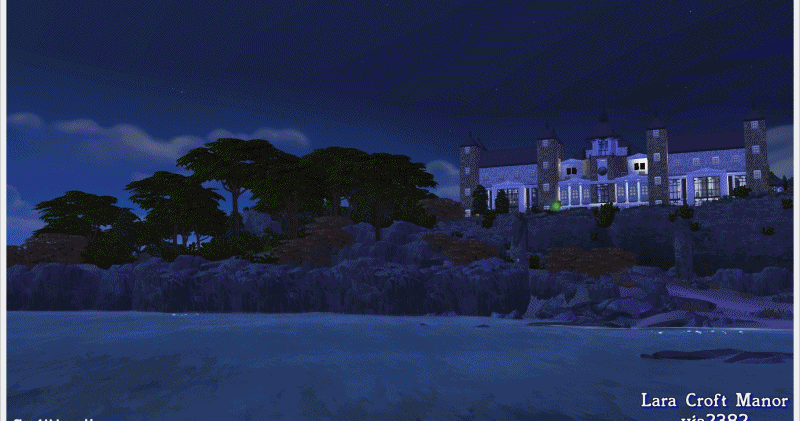 The Sims 4 - living world: Lara Croft Manor