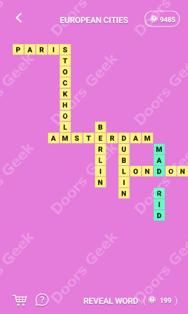 Wordcross (Antelope) Level 127 Answers ~ Doors Geek