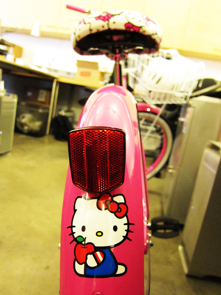 for the love of bikes: Hello Kitty bicycle mania in SoHo