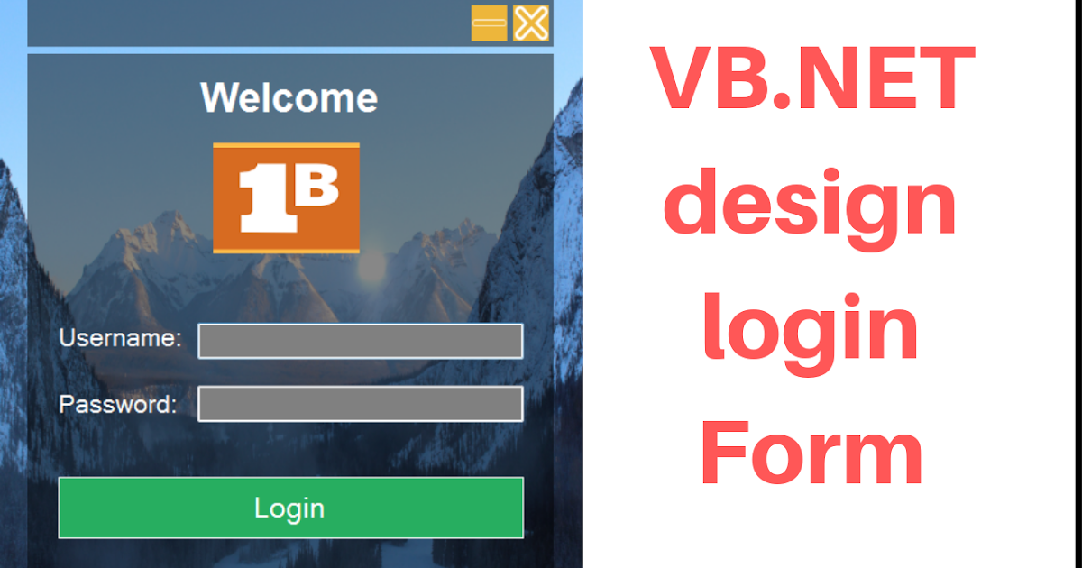 VB.Net - Design Login Form - Bahasa Pemrogaman