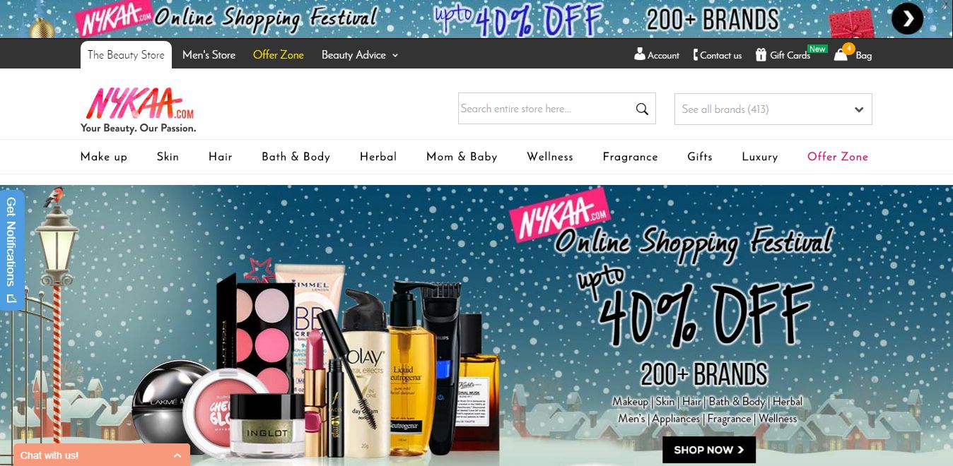 Nykaa.com Shopping Experience