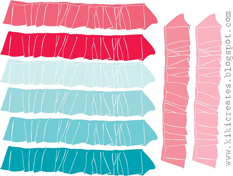 Ruffle Cards {free download} - Kiki & Company