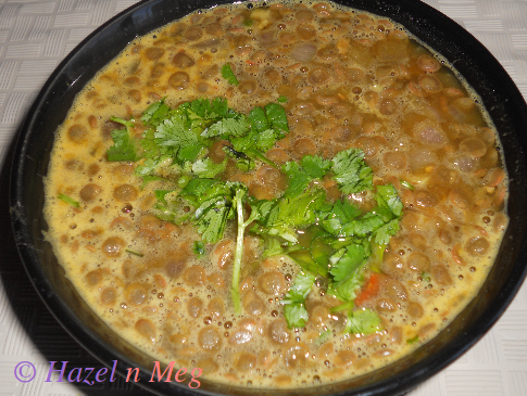 Hazel-Nut-Meg: Masoor Ki daal