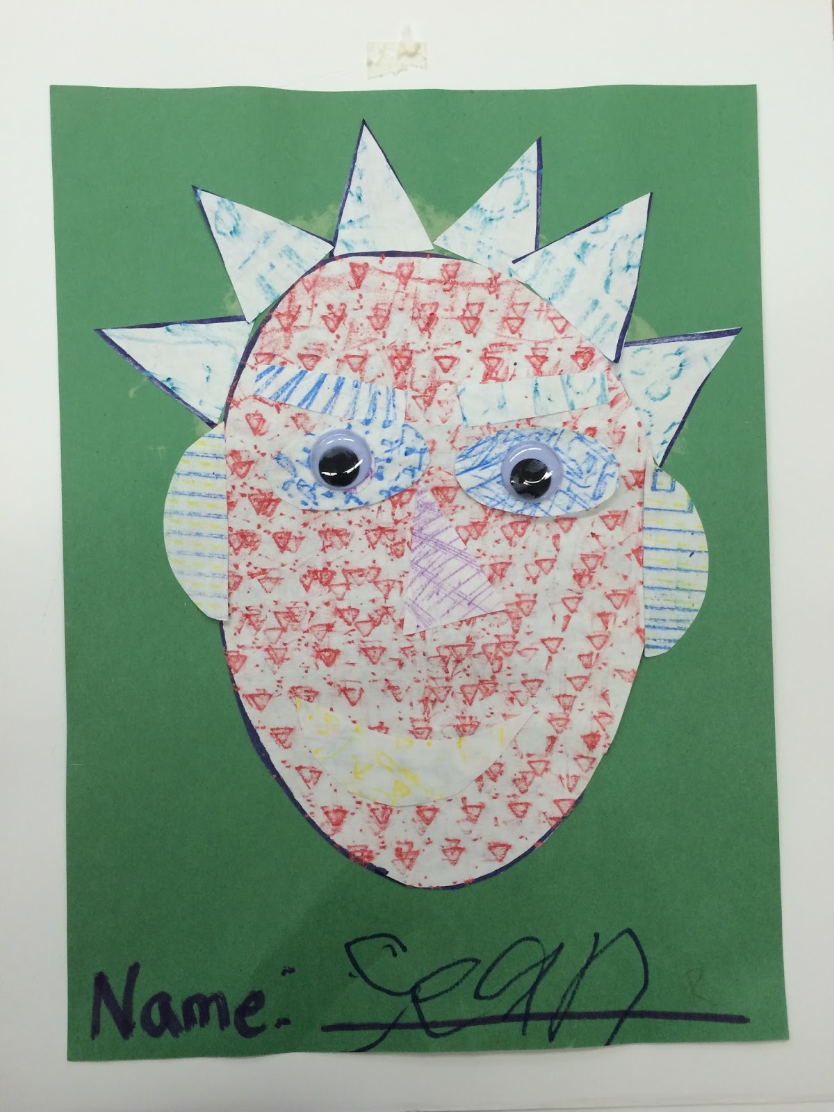 Ms. C's Artroom: Textured Portraits