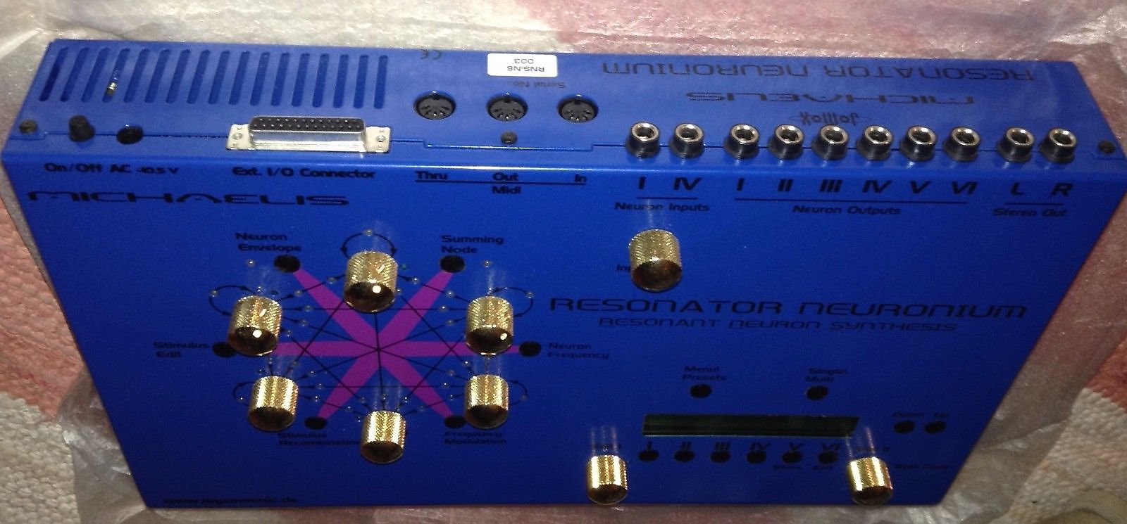 MATRIXSYNTH: JOMOX RESONATOR NEURONIUM SN 003 Electric Blue for $12,990
