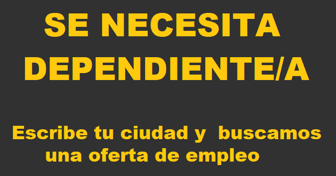 Ofertas de Empleo · ZonaJob 𝄀 Encuentra hoy tu trabajo ideal: Se Necesita Dependiente/a (Hombre ...