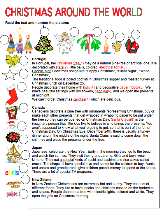OUR ENGLISH CLASS: Christmas around the World
