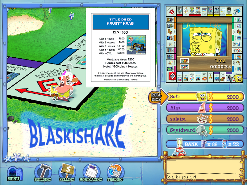 Monopoly Spongebob Edition | BLASKISHARE™ : Free Download Full Version