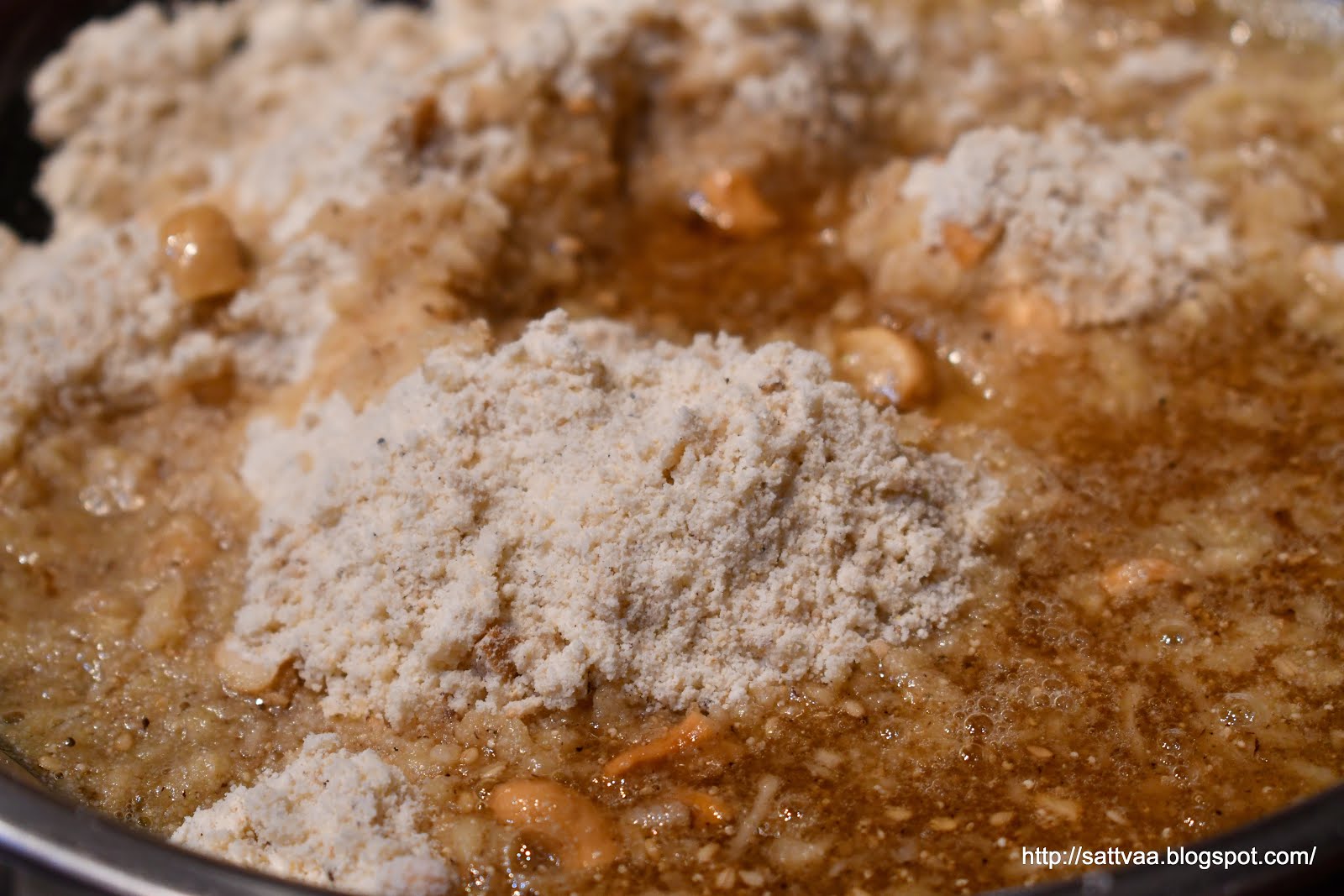 Sattvaa: Akki tambittu (sweet treat with rice) - a very simple offering ...