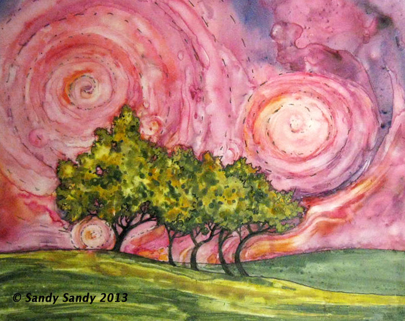 *SANDY SANDY ART*: Rustling Trees ~ SOLD