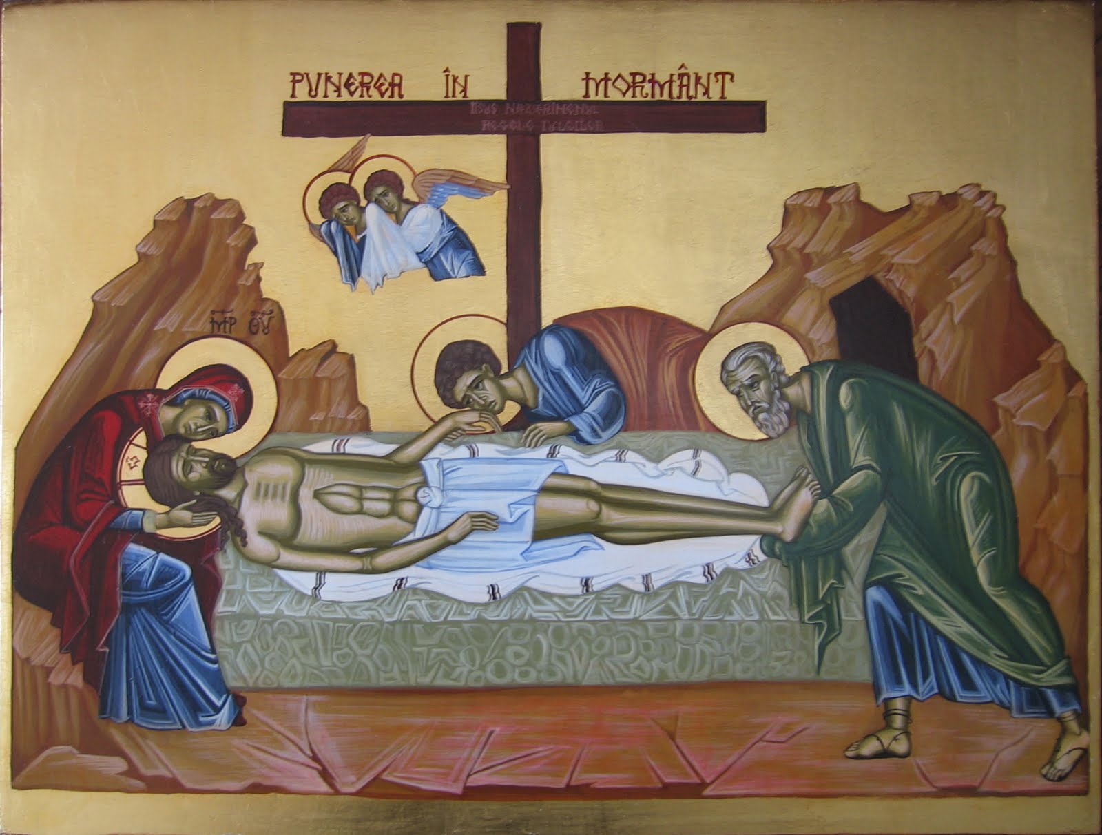 Byzantine-Orthodox-Icons: Punerea in mormant