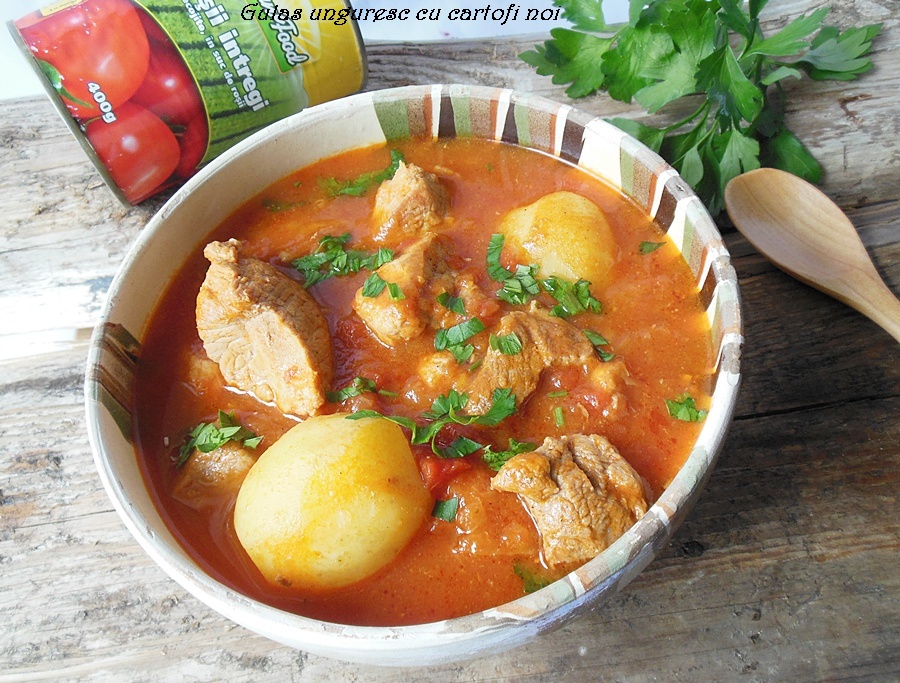 Cele mai bune rețete: Gulas unguresc cu cartofi noi