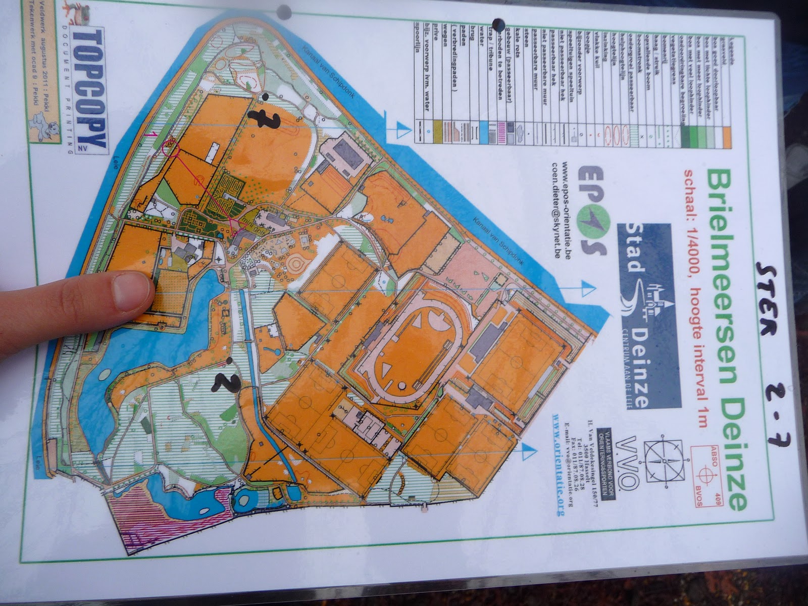 Welkom in het 5e leerjaar!: Oriëntatieloop De Brielmeersen