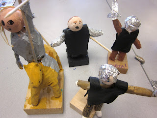 Art is Basic-- Art Teacher Blog: Paper Mache Knight Sculptures-- 5th ...